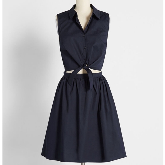 Modcloth | Dresses | Modcloth Navy Shirt Dress | Poshmark